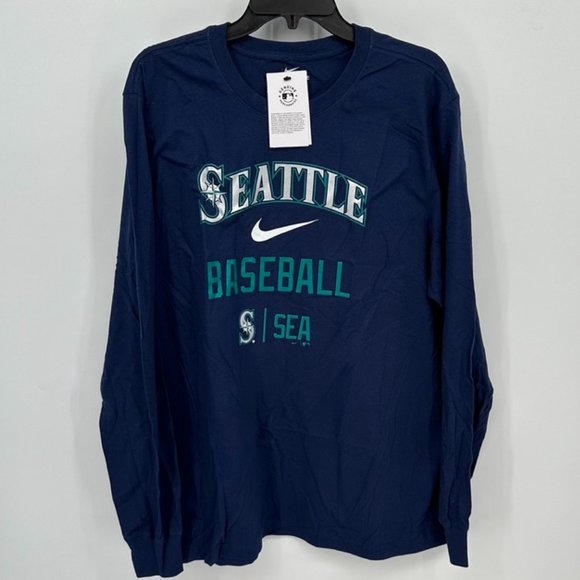 Nike MLB | Shirts | Mens Nike Mlb Seattle Mariners Long Sleeve Xl ...